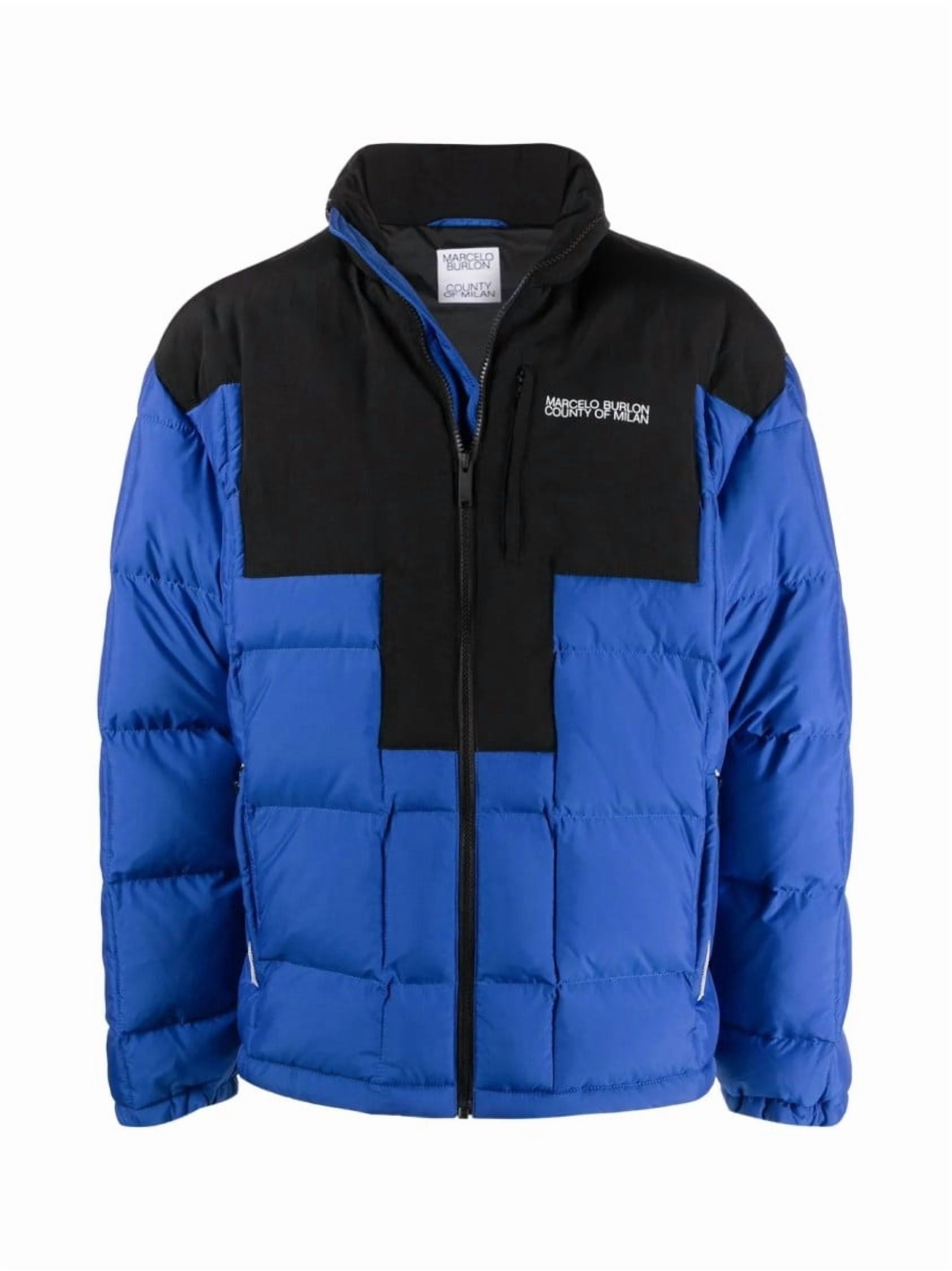 Marcelo Burlon Cross Block Logo Down Jacket (Men's) - Walmart.com