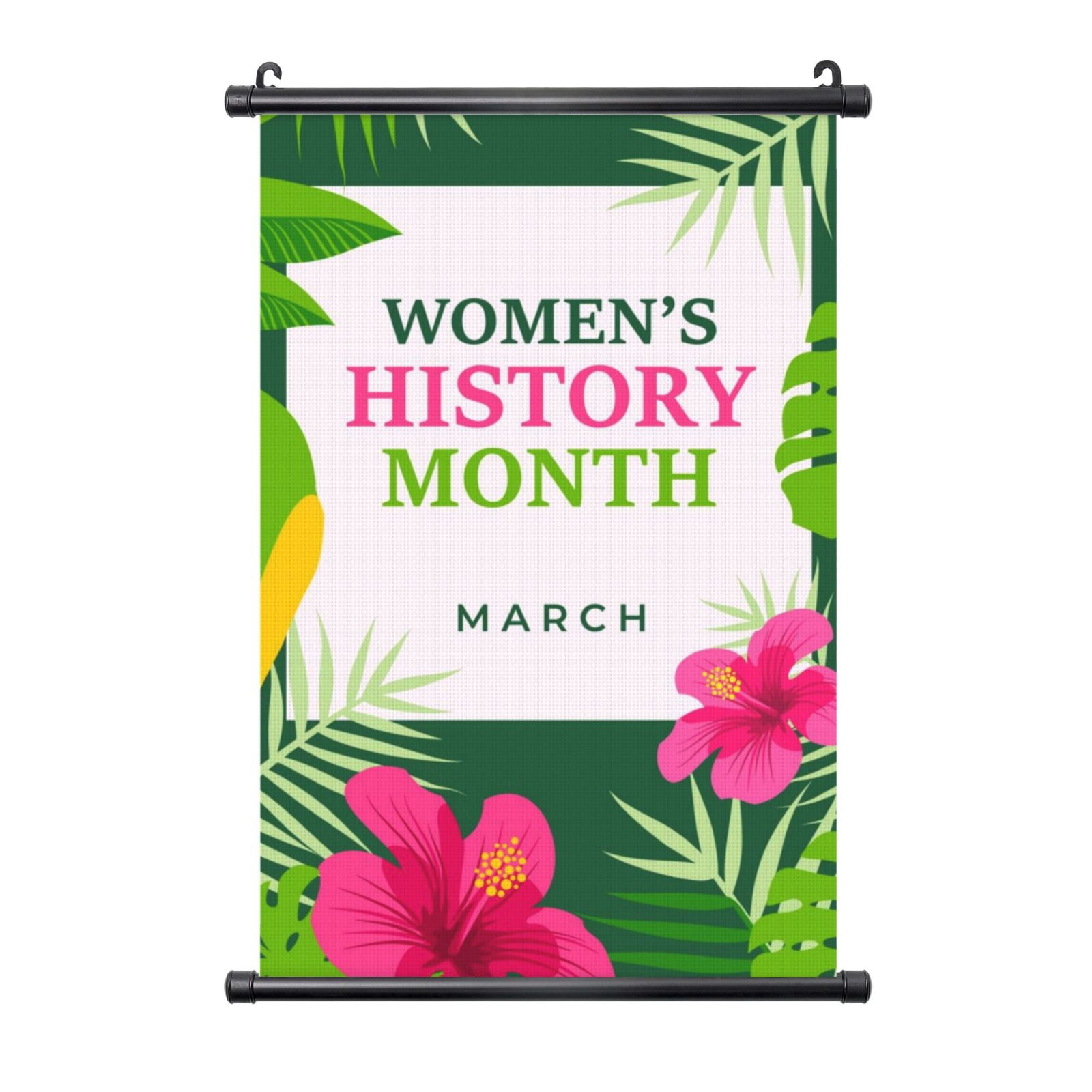 March Is Women'S Hi-story Month Poster Wall Art Banner Backdrop Prints ...