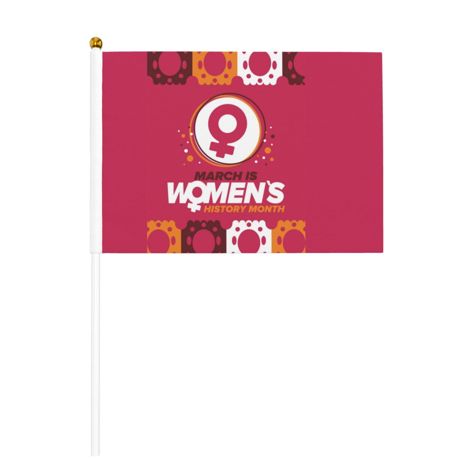 March Is Women'S History Month Flag Small Mini Hand Held Flags Small ...