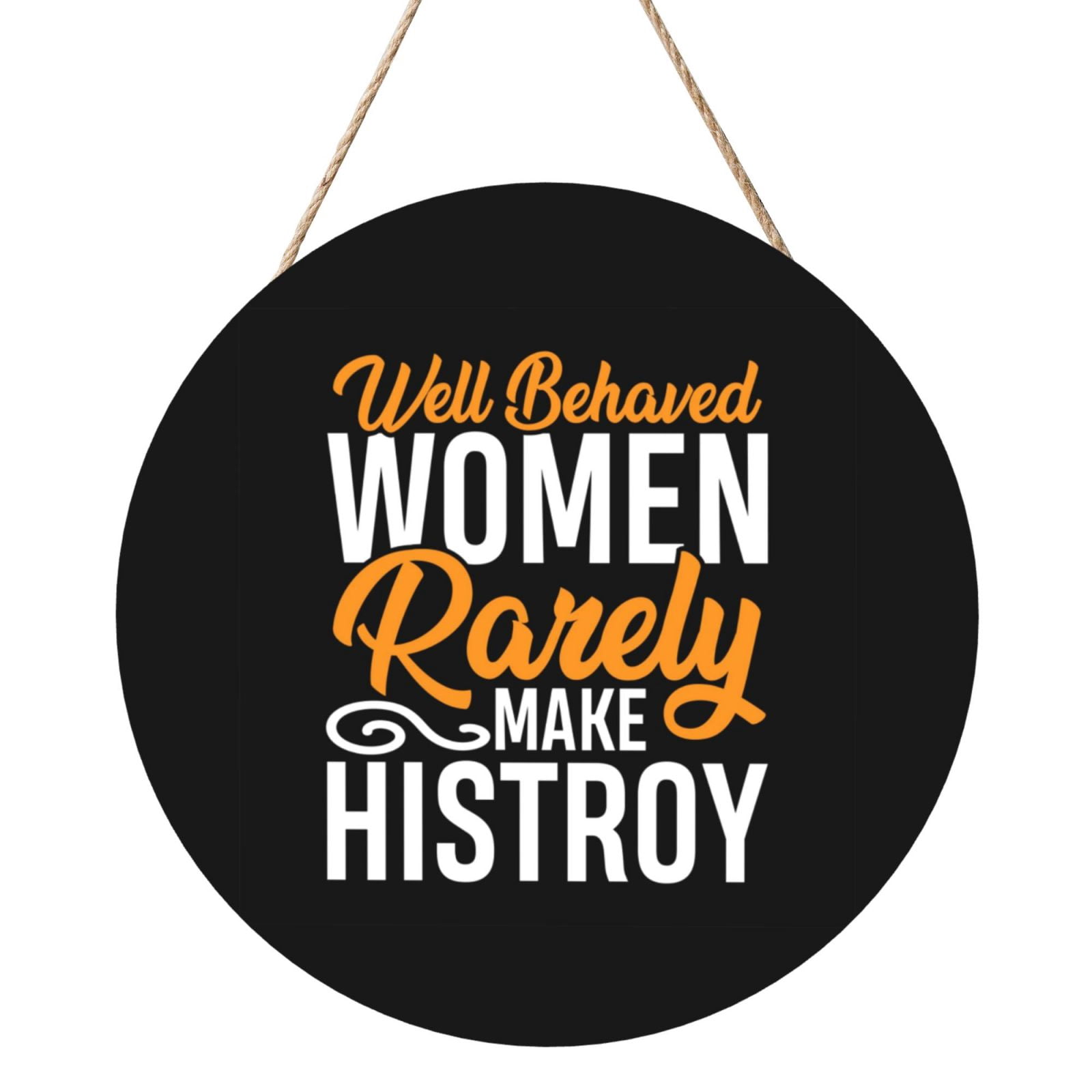 March Is Women'S History Month Wooden Hanging Sign Ornament Welcome ...