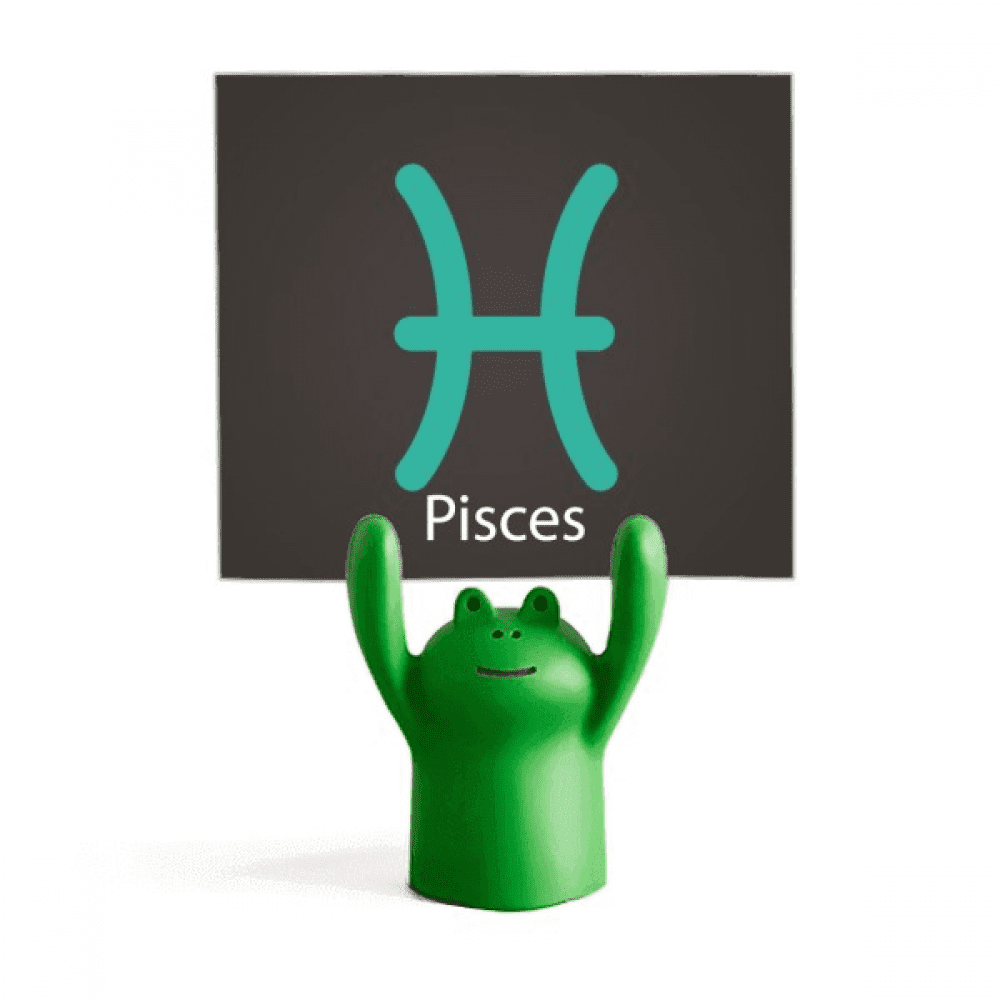 March Pisces Constellation Pattern Memo Holder Cartoon Animal Frog ...