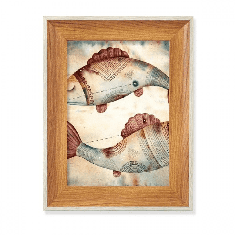 March Pisces Constellation Zodiac Desktop Wooden Photo Frame Display ...