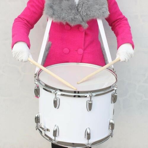 Marching Snare Drum 14 inch Percussion Wood Shell Beginner Strap Stick ...
