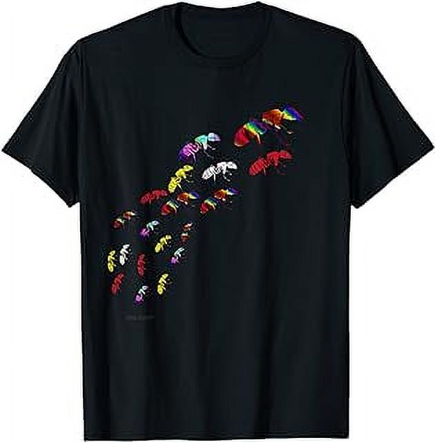 Marching ants go one by one, men and women and children elderly ...