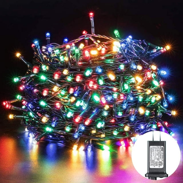Rywell 82ft Christmas String Lights 1000LED, Plug in Christmas Tree ...