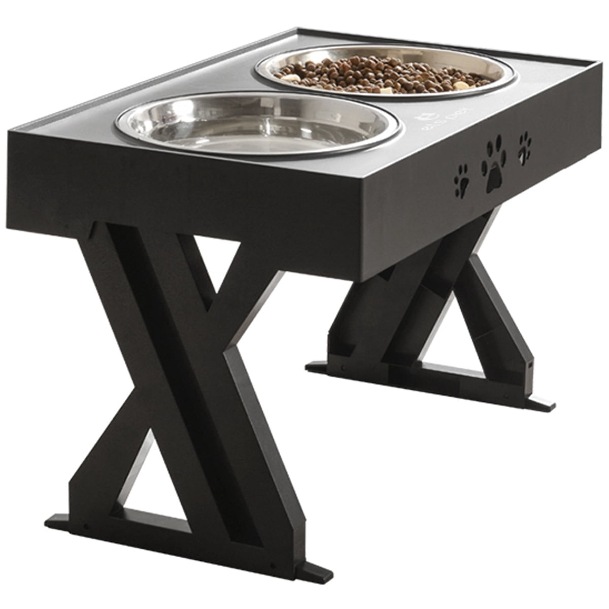 Marchul Adjustable Elevated Dog Bowls, 2 Stainless Steel 1.5L, Non-Slip ...