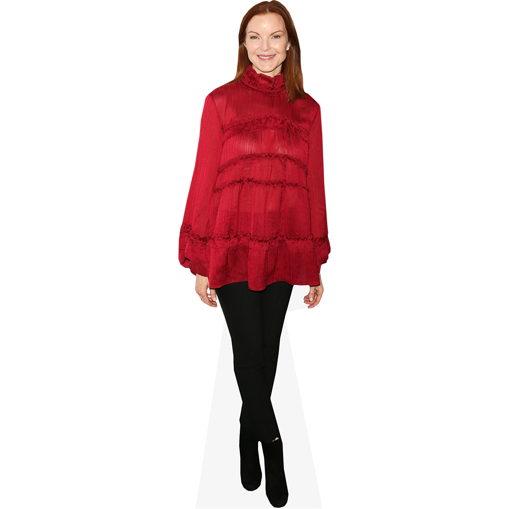 Marcia Cross (Red Top) Mini Cardboard Cutout Standee - Walmart.com