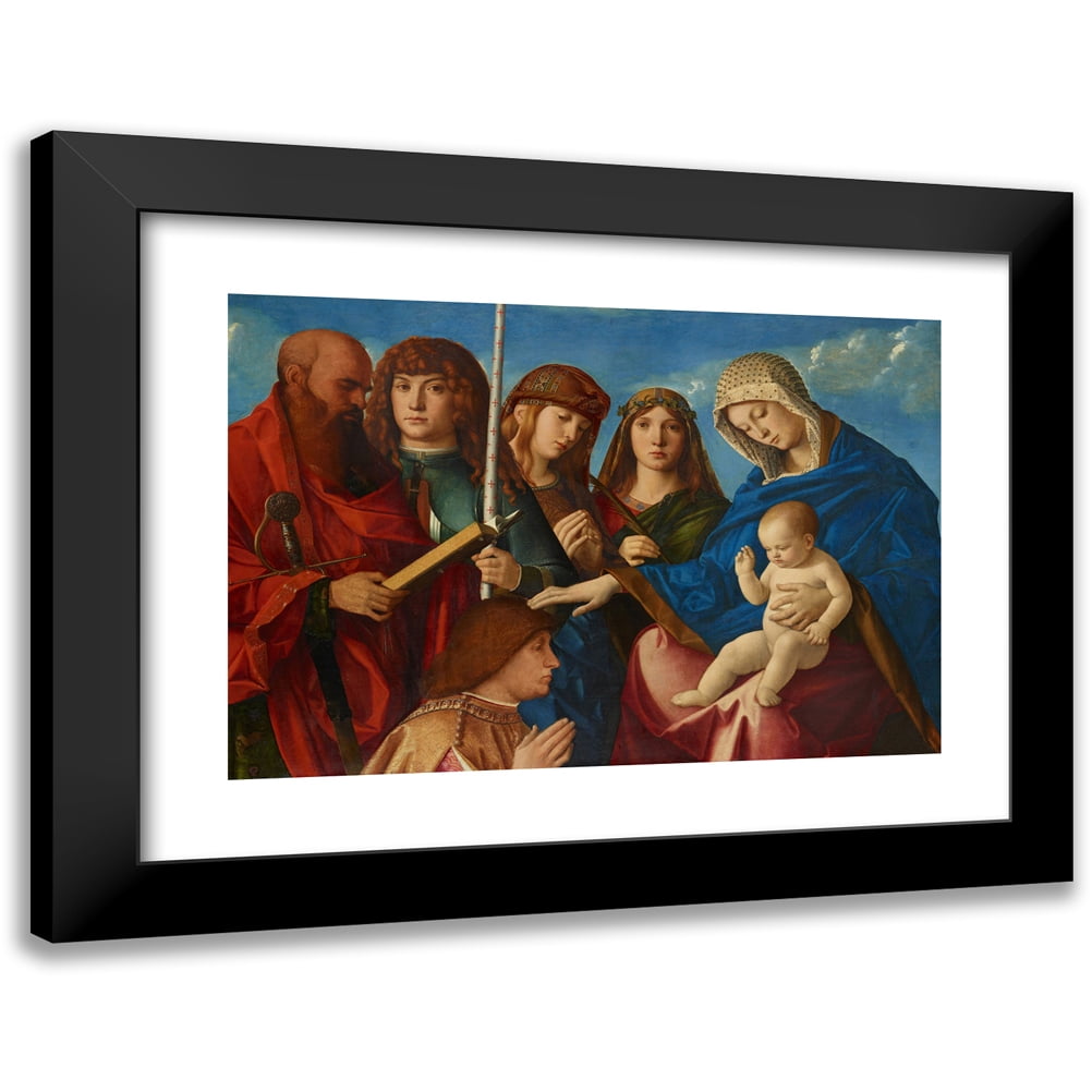 Marco Bello 18x14 Black Modern Framed Museum Art Print Titled - Virgin ...