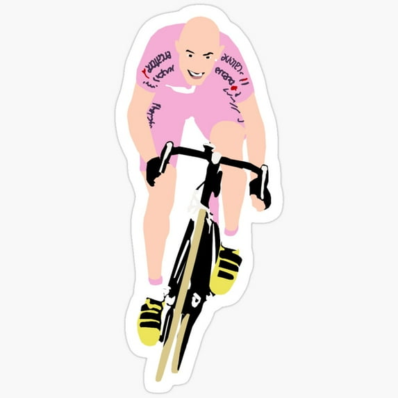 Marco Pantani Cyclist Legend 2 Sticker Phone Decal Water Bottle ...
