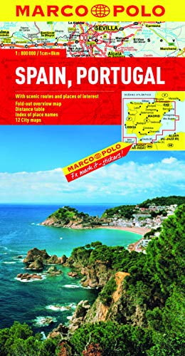 Marco Polo Map Spain / Portugal - Walmart.com