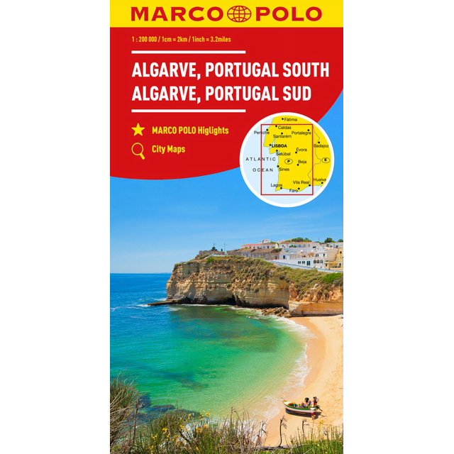 Marco Polo Maps: Algarve Marco Polo Map (Sheet map, folded) - Walmart.com