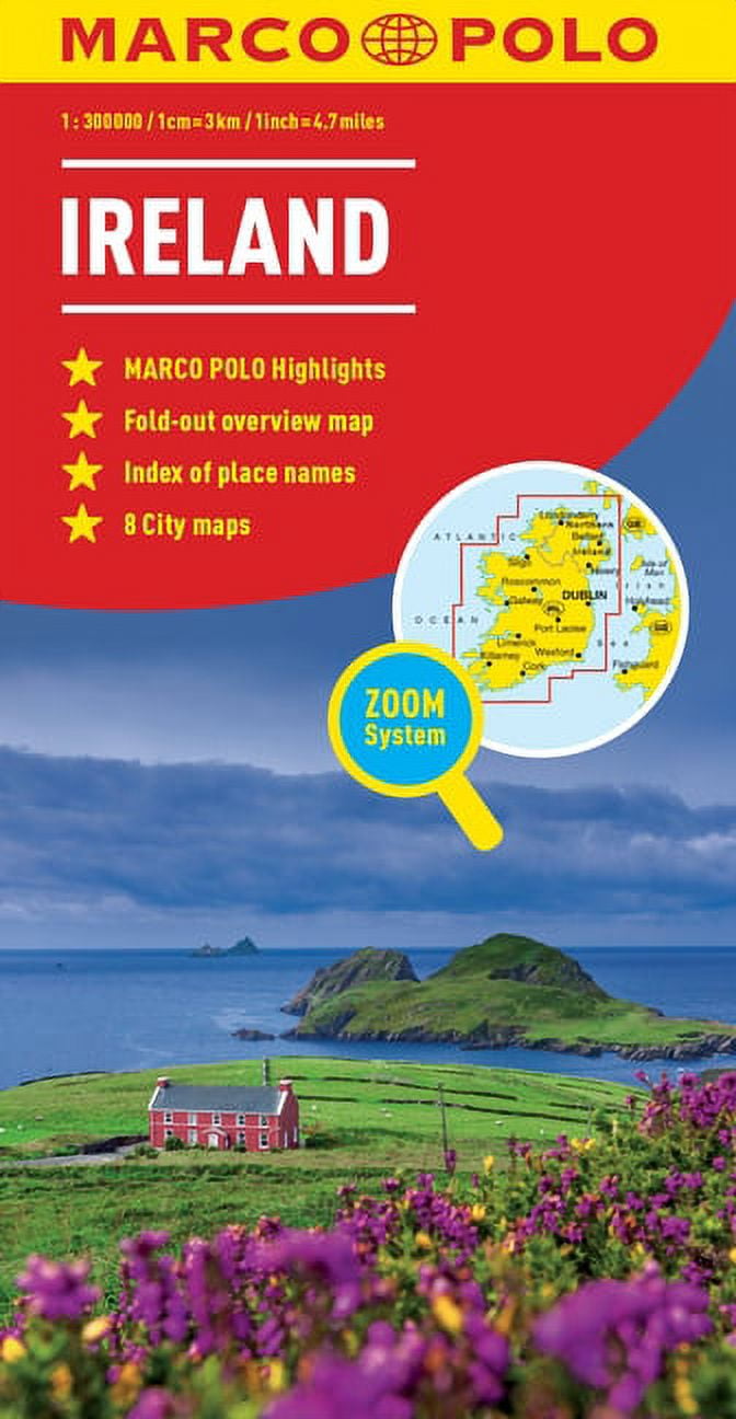 Marco Polo Maps Ireland Marco Polo Map, (Paperback) - Walmart.com