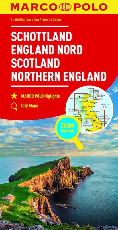 Marco Polo Maps: Scotland Marco Polo Map (Sheet map, folded) - Walmart.com