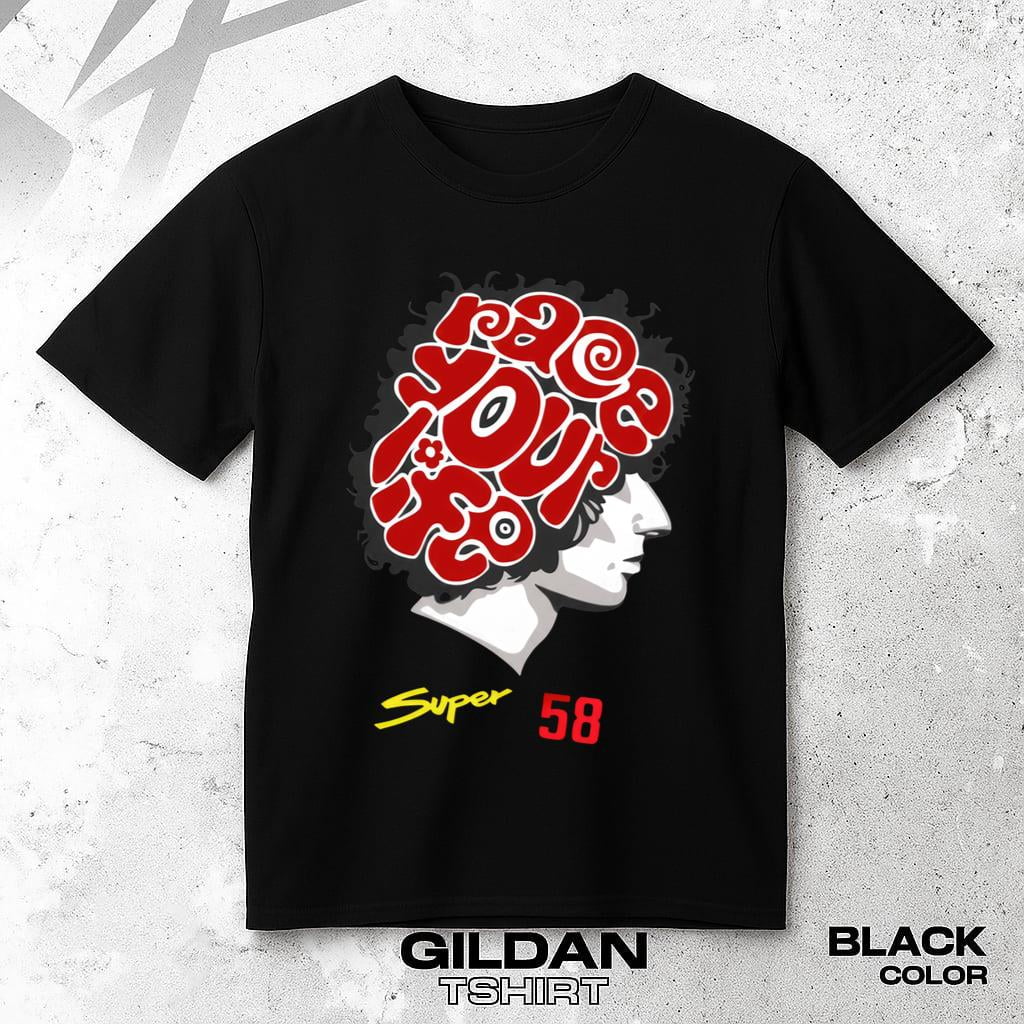 Marco Simoncelli Sic 58 MotoGP Motorcycle Legend Racing Fan Unisex T ...