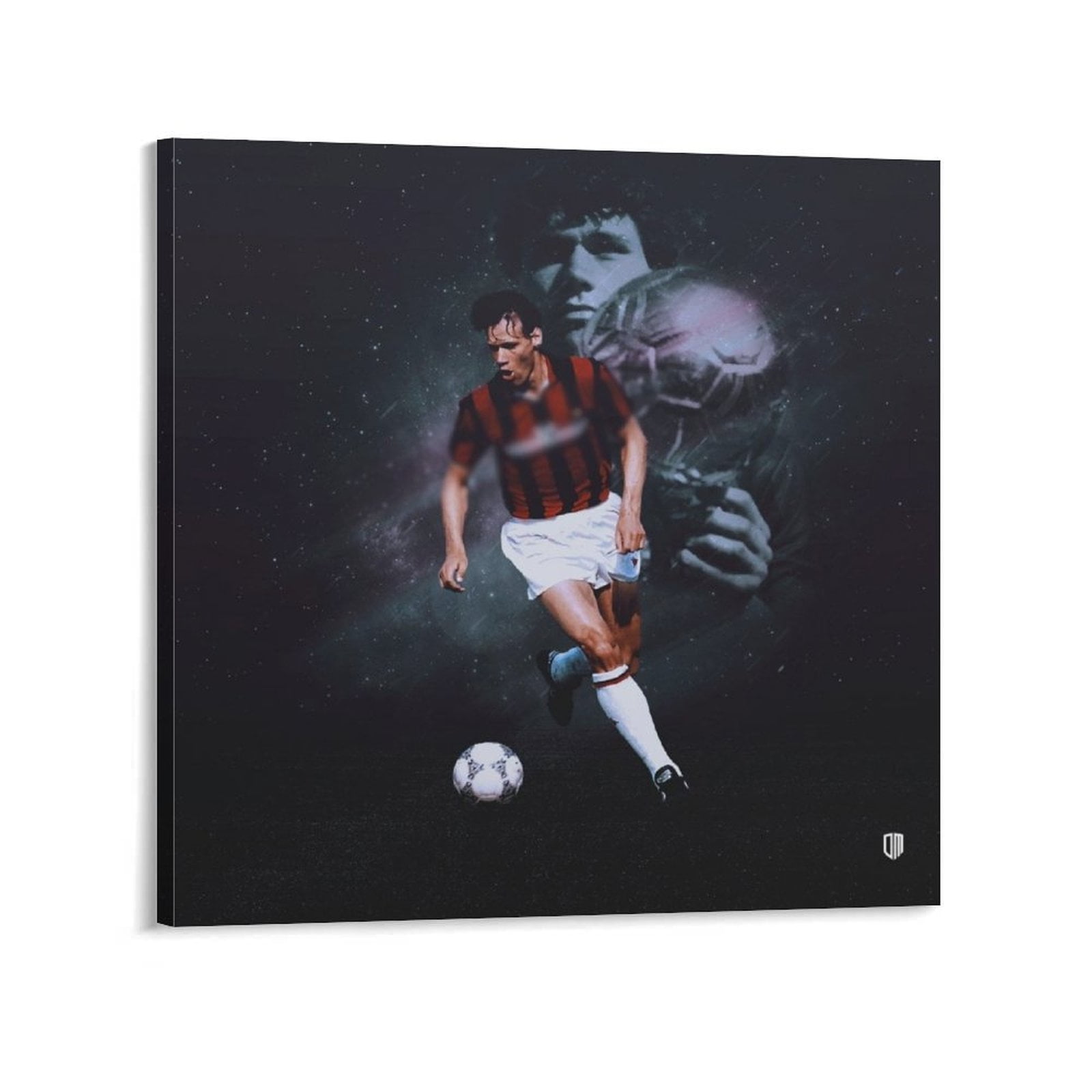 Marco Van Basten Football Player Poster Netherlander Wall Art Poster ...