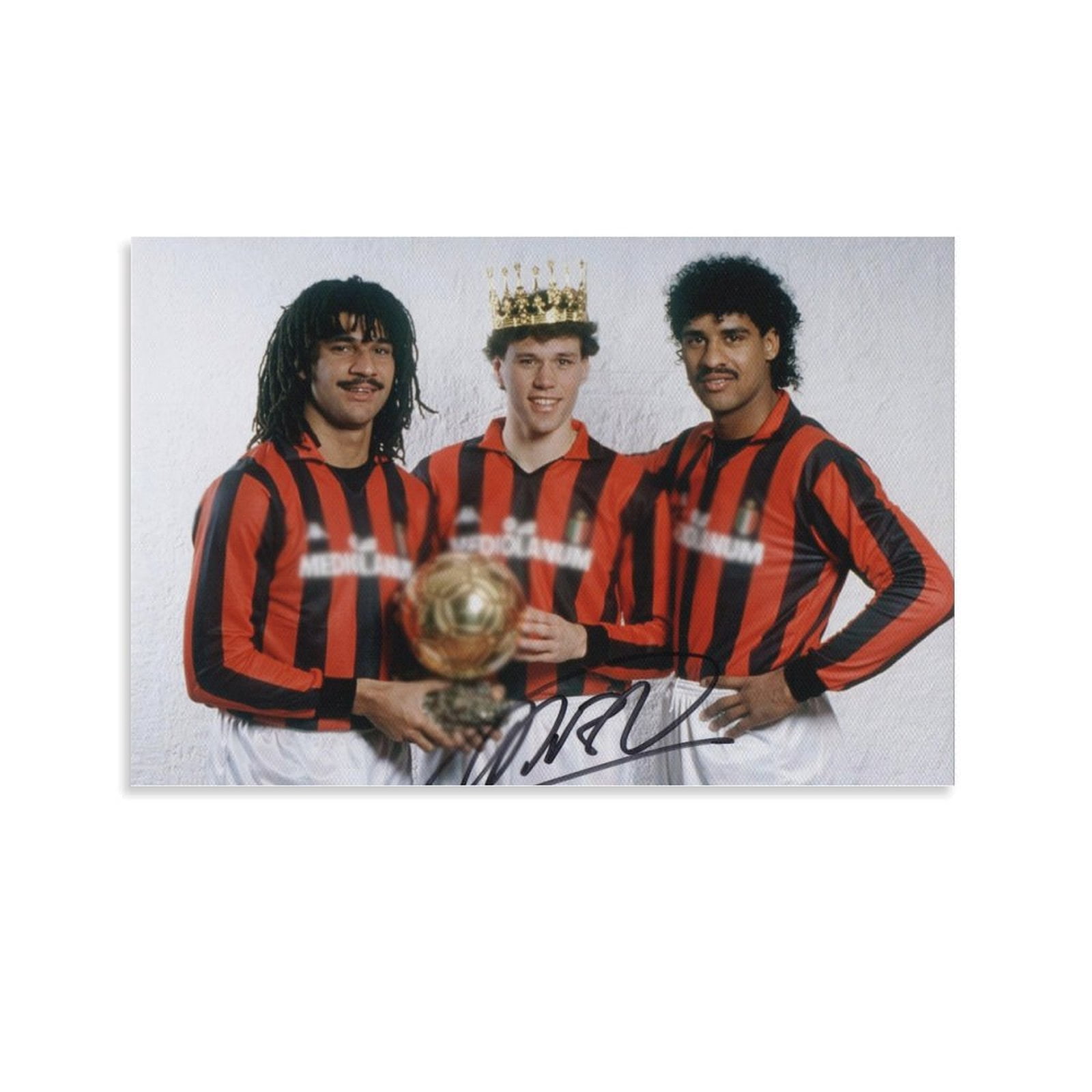 Marco Van Basten Football Soccer Poster Painting On Canvas Wall Art ...