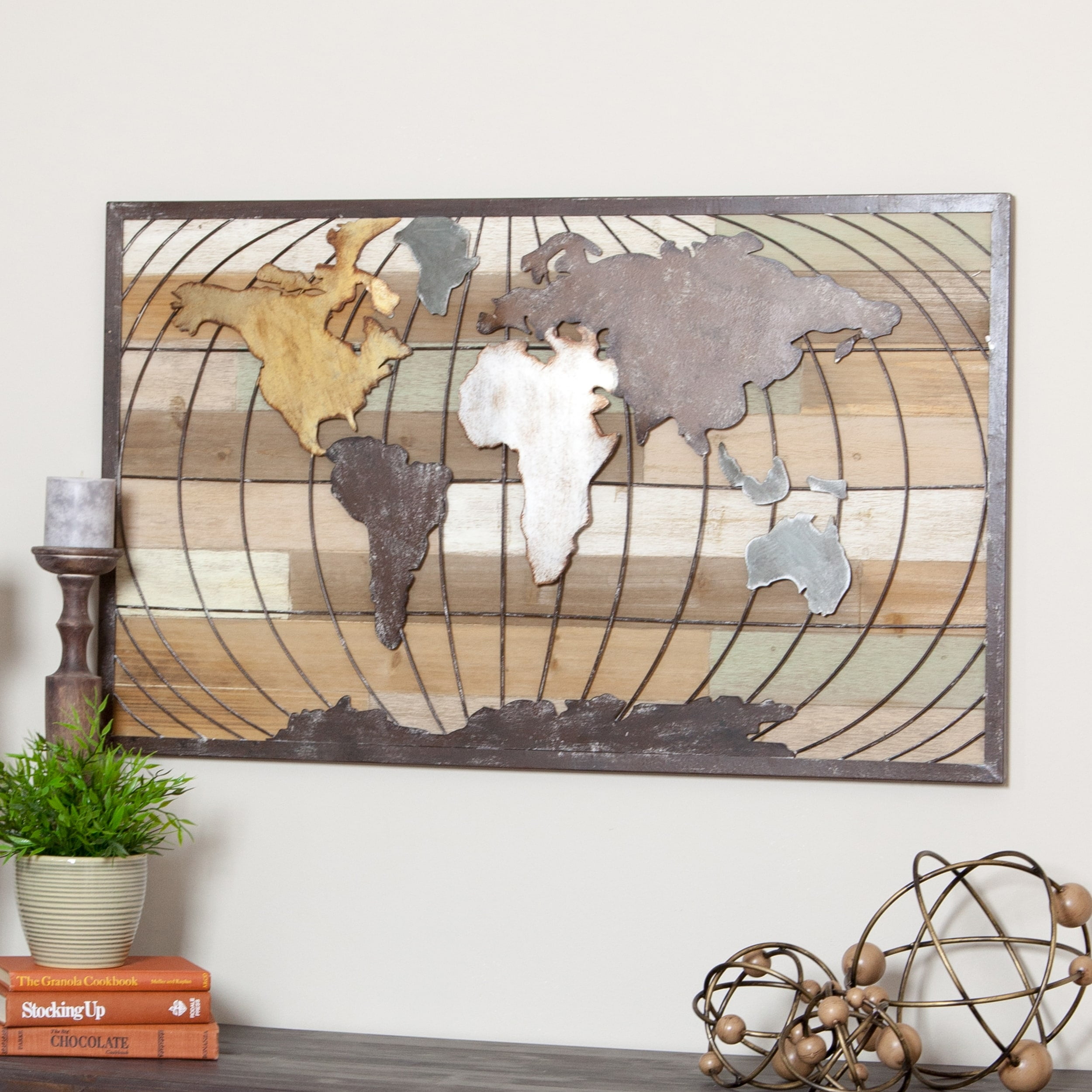 Marco World Map Wall Decor - Walmart.com