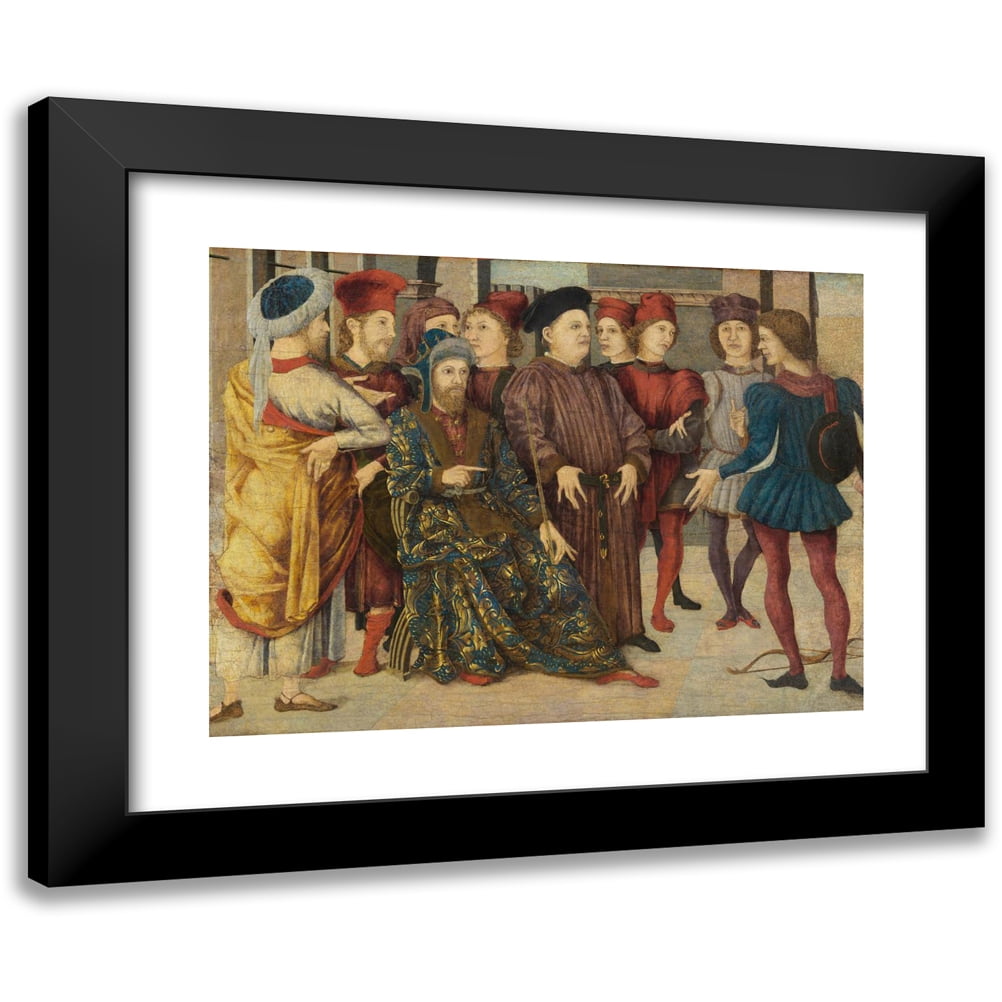 Marco Zoppo 14x11 Black Modern Framed Museum Art Print Titled - Scene ...