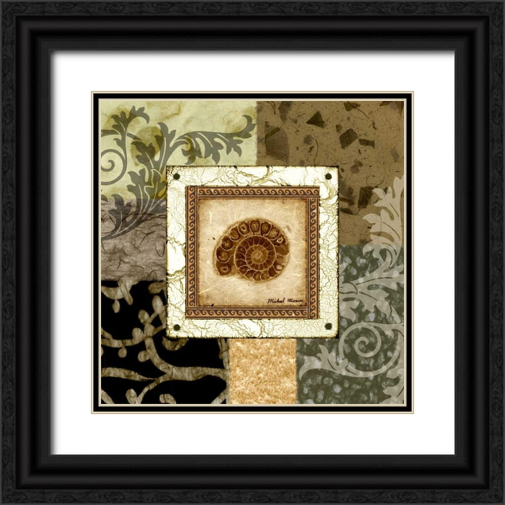 Marcon, Michael 12x12 Black Ornate Wood Framed with Double Matting ...