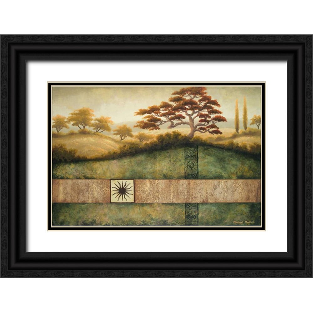 Marcon, Michael 14x11 Black Ornate Wood Framed with Double Matting ...