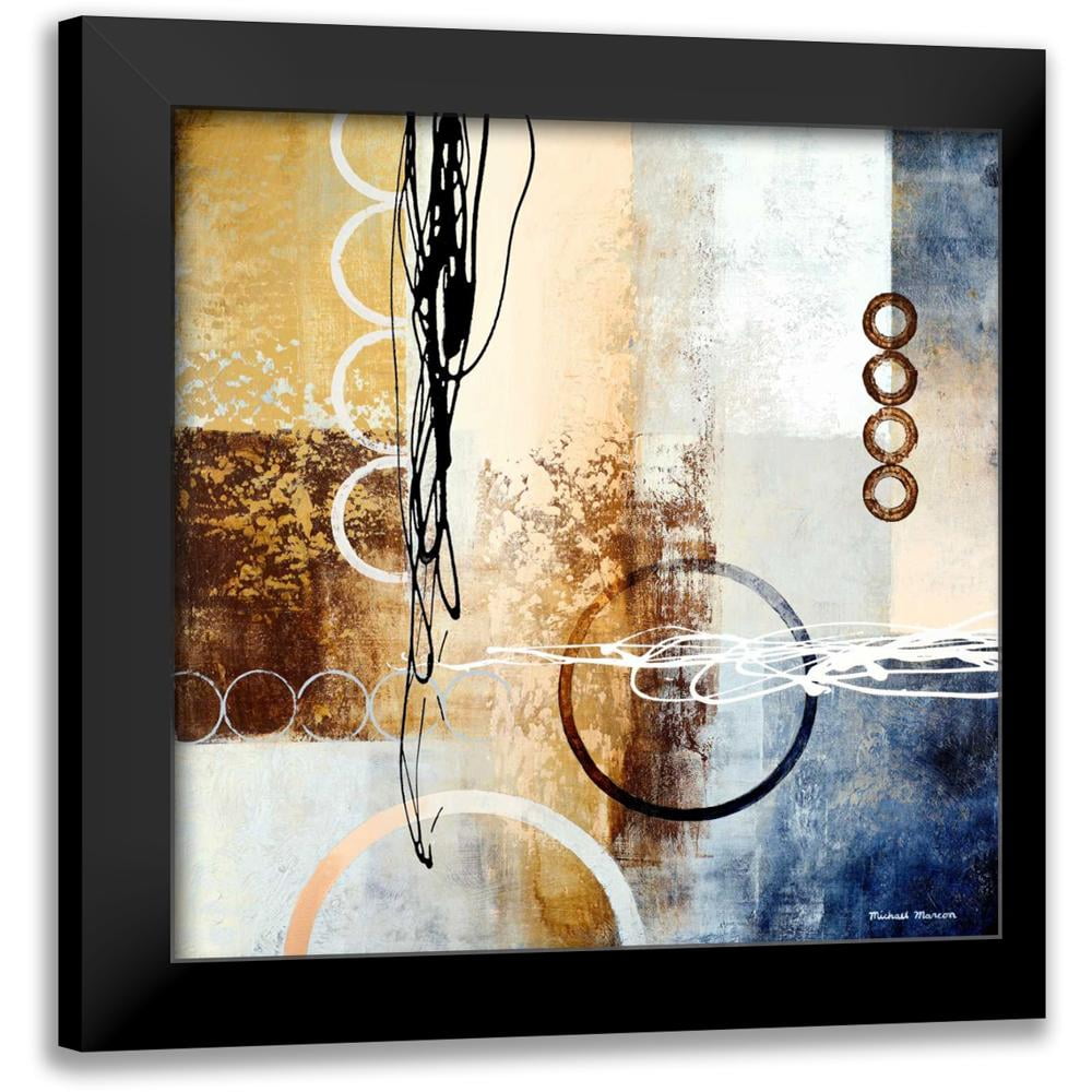 Marcon, Michael 20x20 Black Modern Framed Museum Art Print Titled - Intersections I - Walmart.com