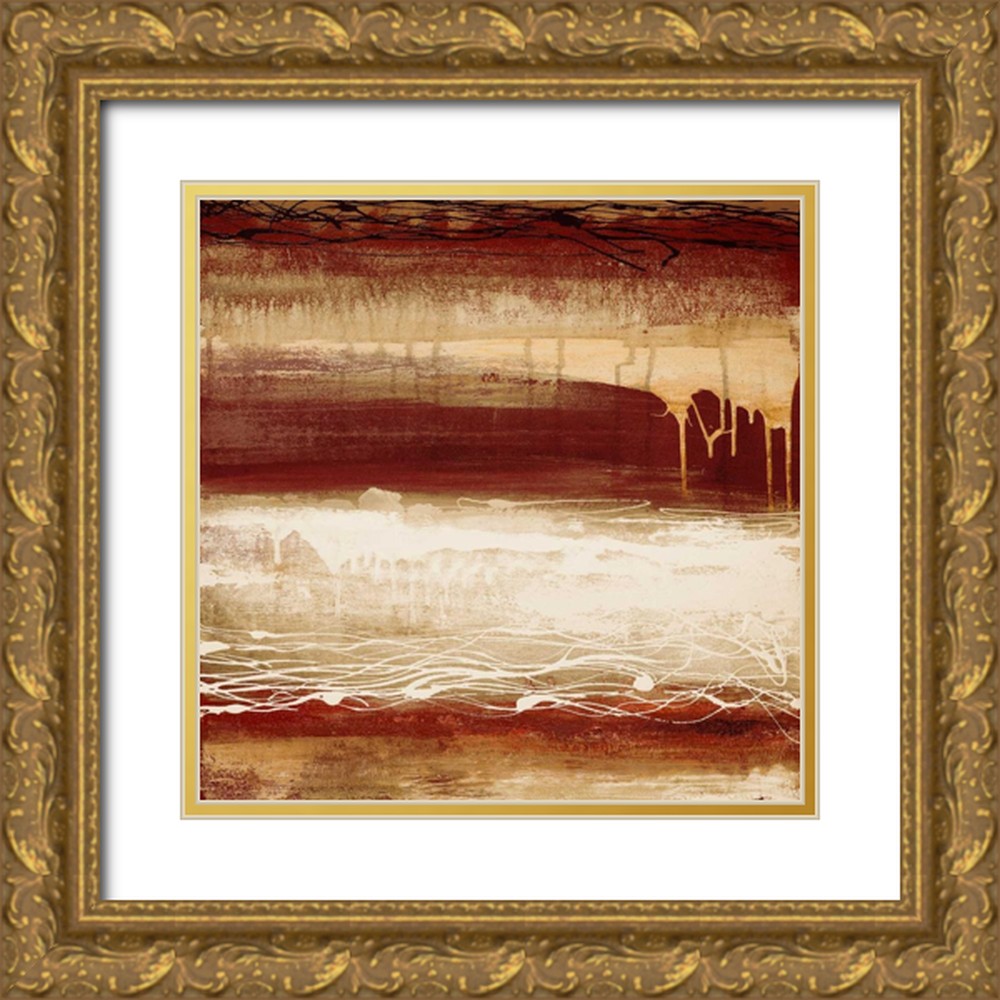 Marcon, Michael 20x20 Gold Ornate Wood Framed with Double Matting ...