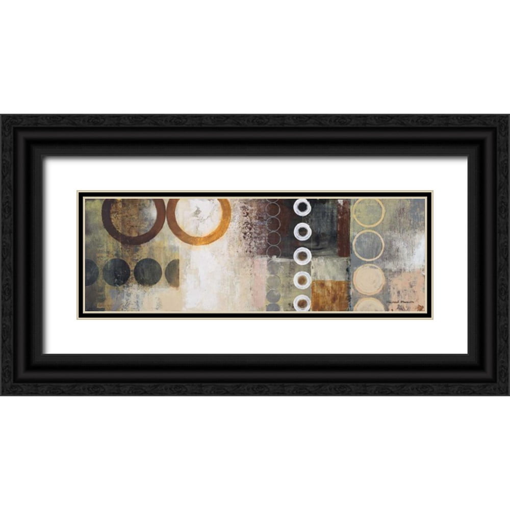Marcon, Michael 24x11 Black Ornate Wood Framed with Double Matting ...