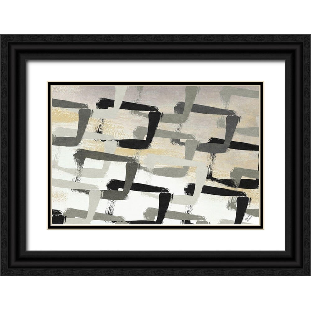 Marcon, Michael 24x17 Black Ornate Wood Framed with Double Matting ...