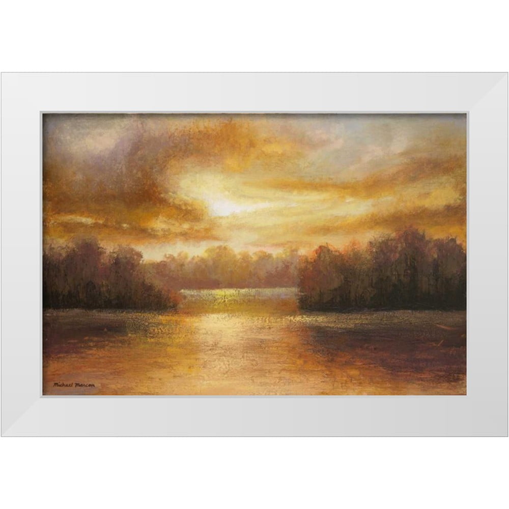 Marcon, Michael 24x17 White Modern Wood Framed Museum Art Print Titled ...