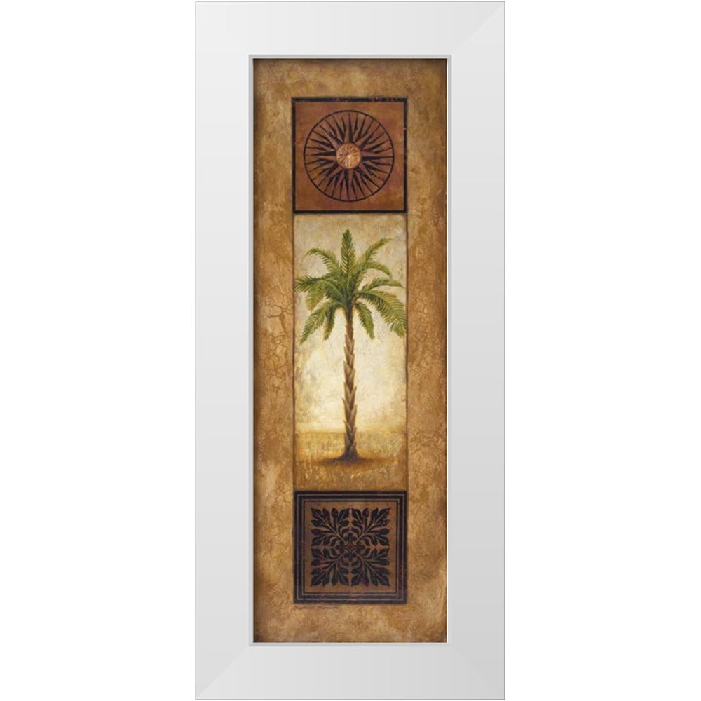 Marcon, Michael 7x14 White Modern Wood Framed Museum Art Print Titled - Sago Palm - Walmart.com