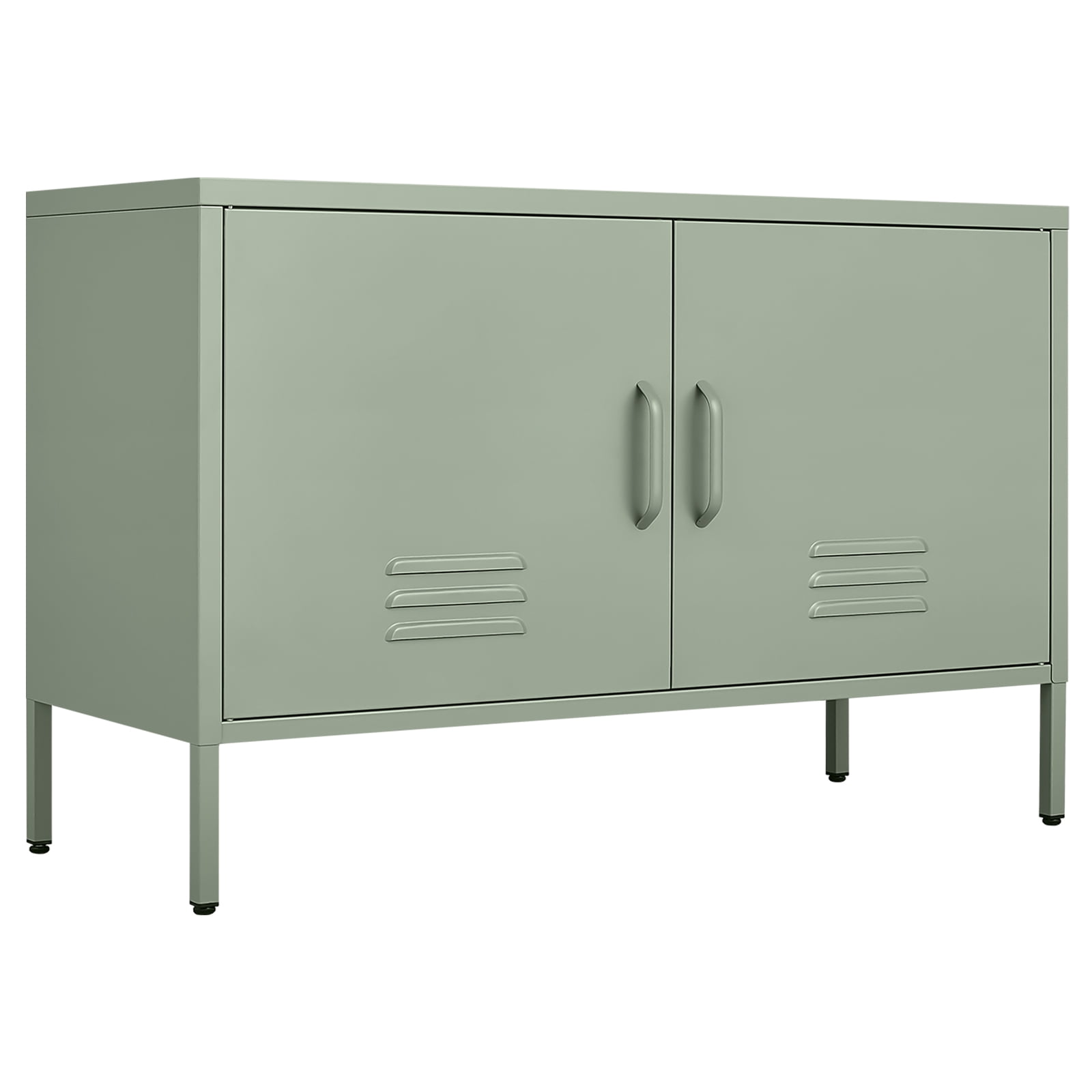 Marcree 2 Door Metal Accent Cabinet, Metal Locker Storage Cabinet,TV ...