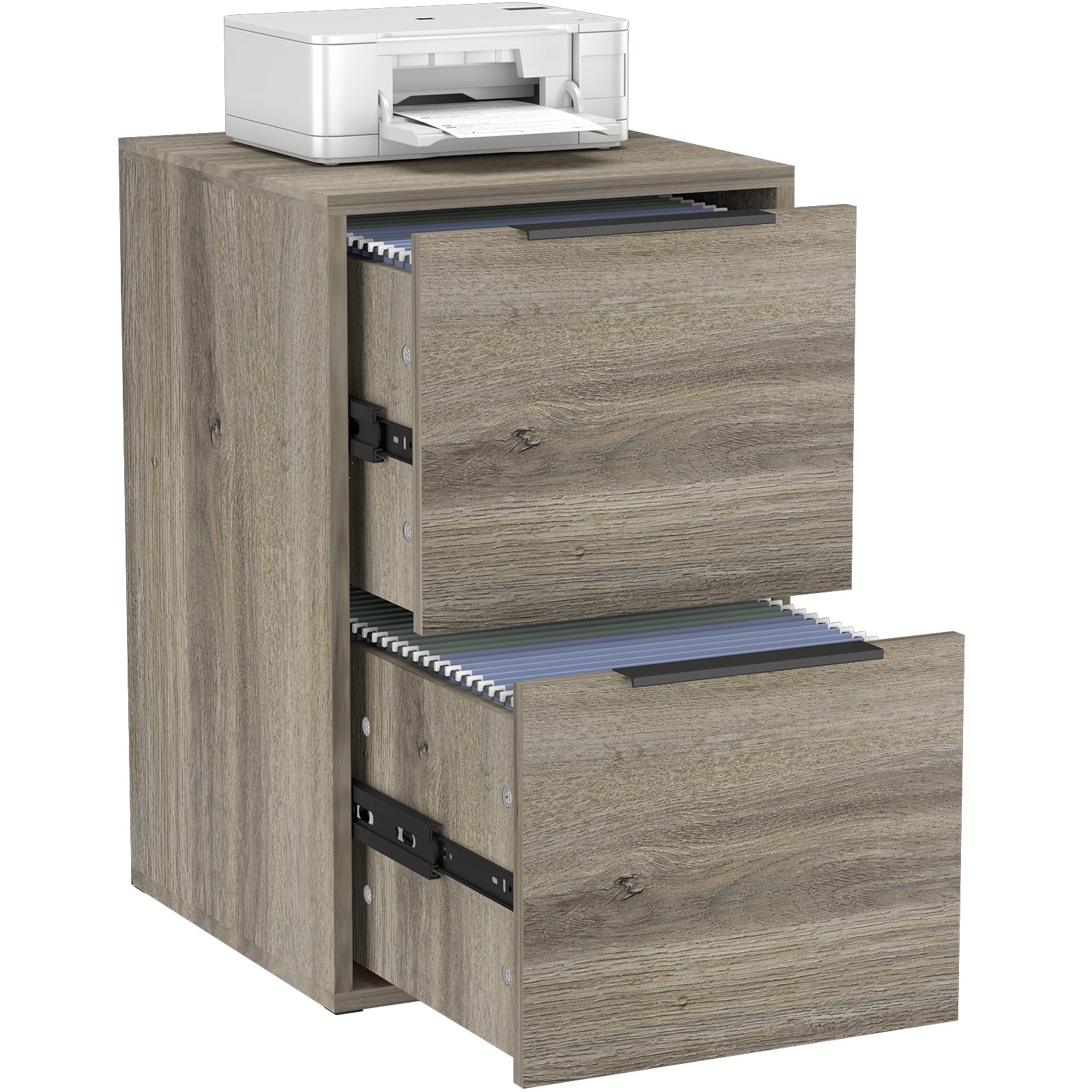 Marcree 2 Drawer File Cabinet Wood,Vertical File Cabinets for Home ...