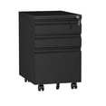 Marcree 3 Drawer Mobile File Cabinet with Lock,Under Desk Metal Filing ...