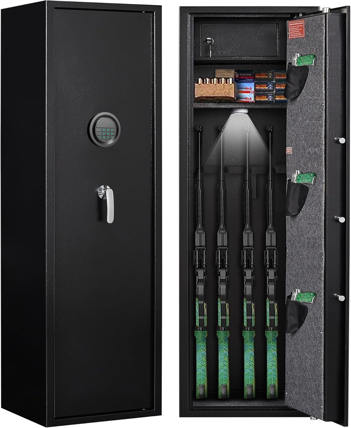 Marcree 5-6 Gun Safe, Gun Safe for Rifles and Pistols, Long Gun ...
