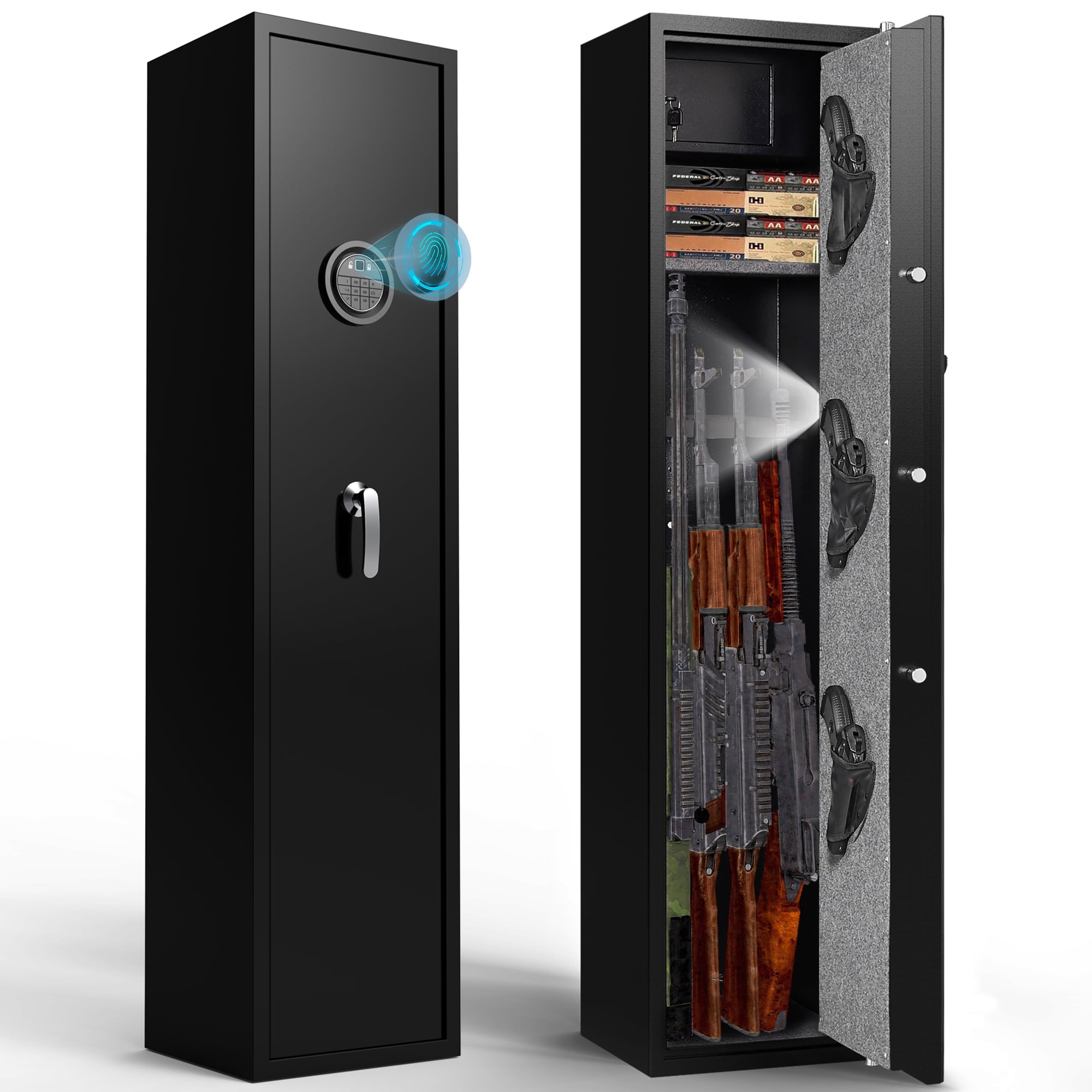 Sentry Safe VEVOR 3 Rifles Gun Safe, Rifle Safe With Lock & Digital ...