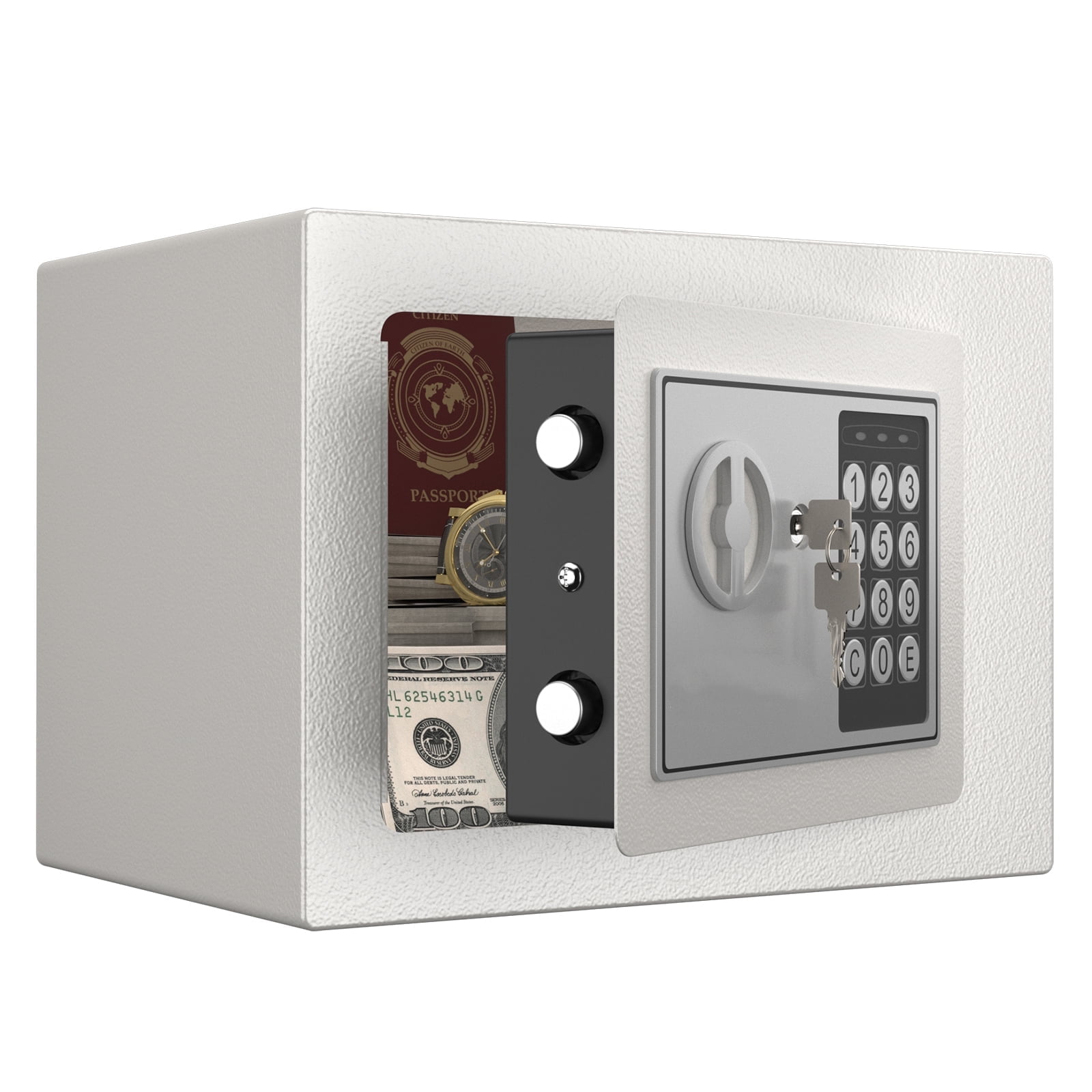 Marcree Digital Safety Box - Small Steel Safe with Electronic Keypad, 0 ...