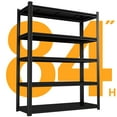 Marcree Garage Shelving Heavy Duty Storage Shelves, 5 Tier Metal ...