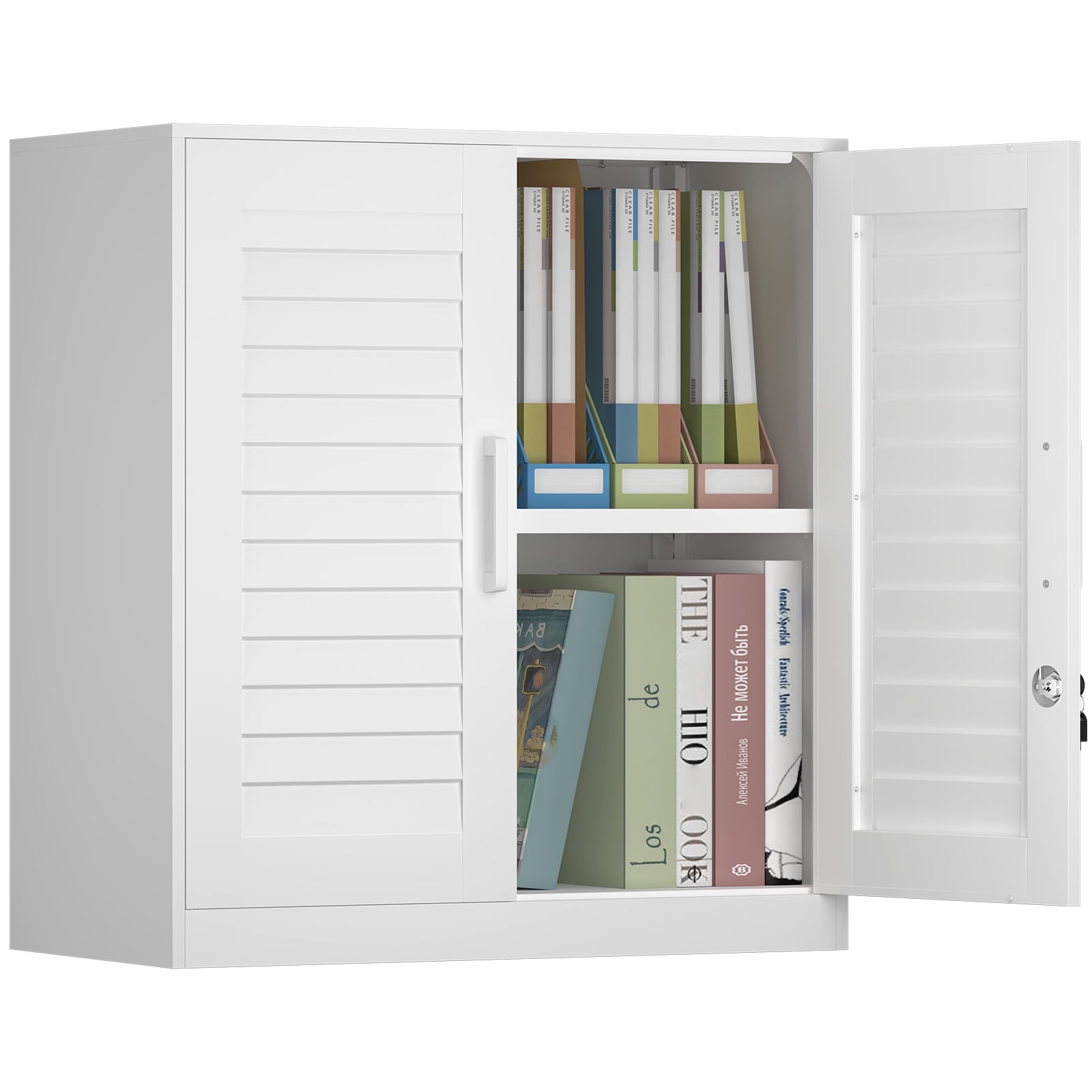Marcree Metal Wall Cabinet,Garage Cabinet with Handle,Lockable Storage ...