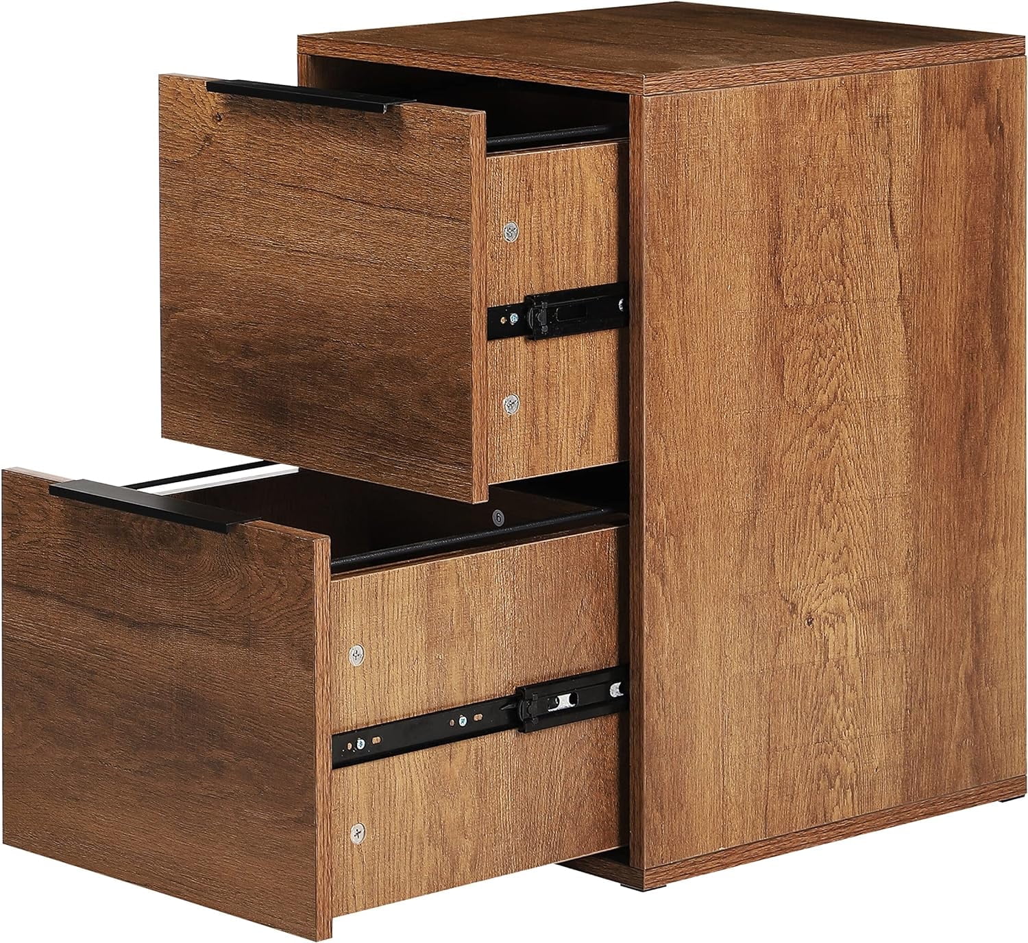 Marcree Wooden File Cabinet 2 Drawer,Vertical Storage Filing Cabinet ...