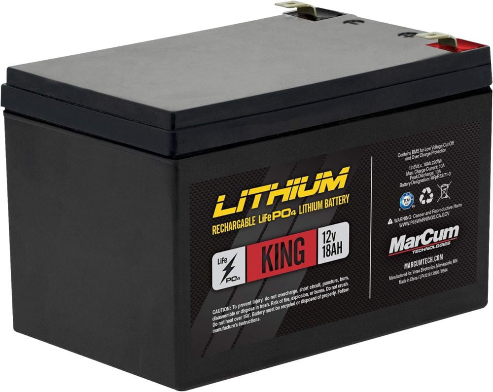 Marcum Lithium 12V 18Ah Lifepo4 King Battery Only - Walmart.com