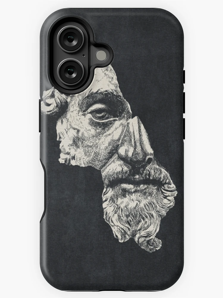 Marcus Aurelius Ink Dark Case Designed for iPhone 11 12 13 14 15 16 Pro ...