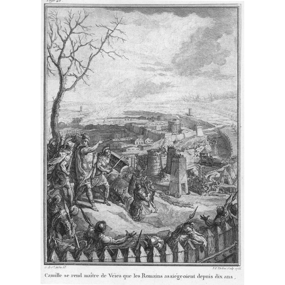 Marcus Furius Camillus N(C446-365 B.C.). Roman General And Statesman ...