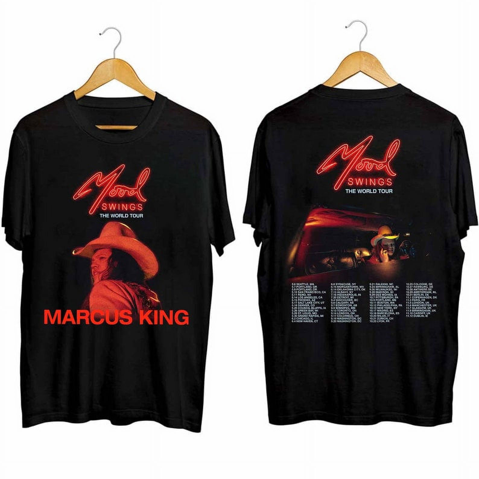 Marcus King Mood Swings The World Tour 2024 Shirt, Marcus King Fan ...