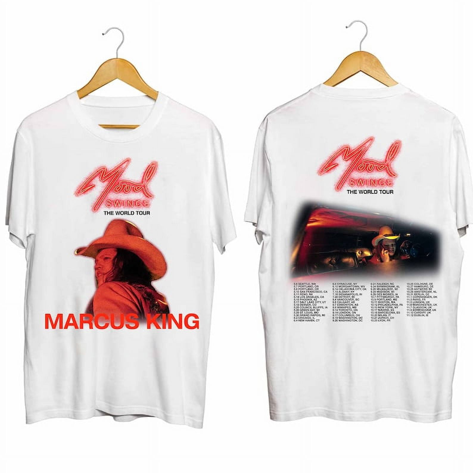 Marcus King Mood Swings The World Tour 2024 Shirt, Marcus King Fan ...