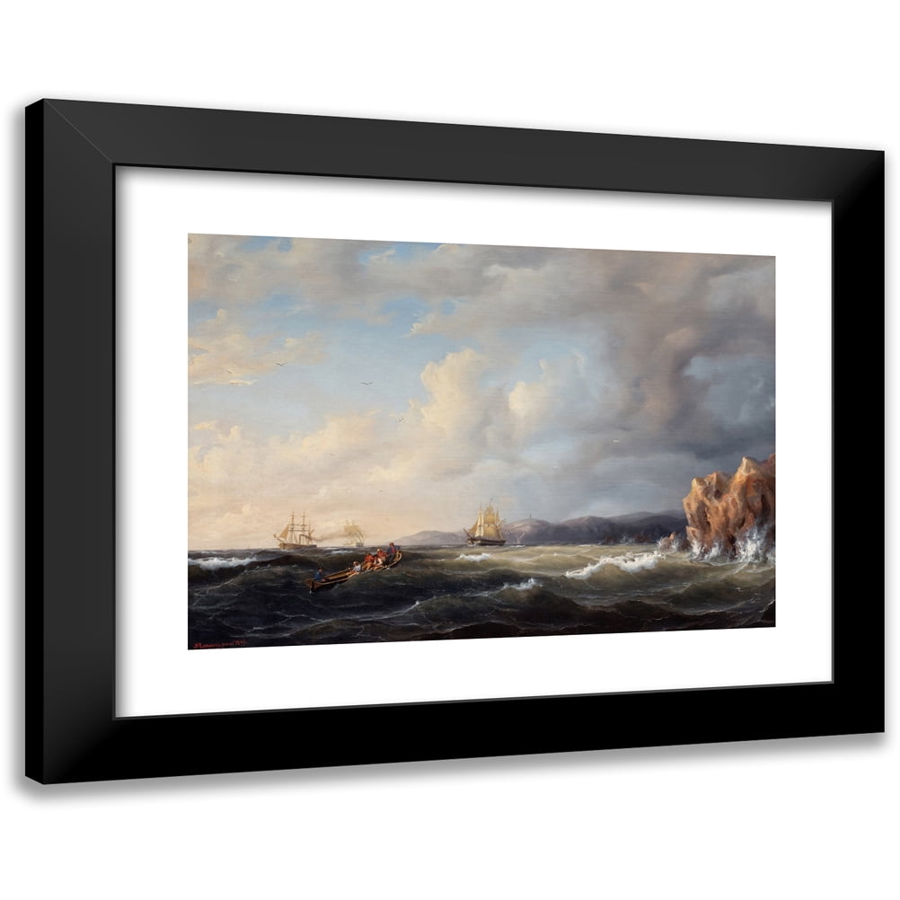 Marcus Larson 18x14 Black Modern Framed Museum Art Print Titled - Bark ...