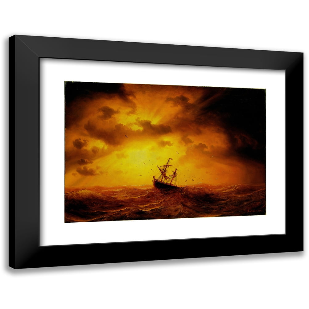 Marcus Larson 18x14 Black Modern Framed Museum Art Print Titled ...