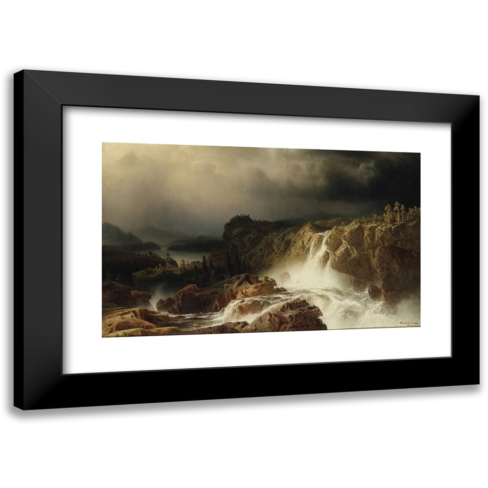 Marcus Larson 24x16 Black Modern Framed Museum Art Print Titled - Rocky ...