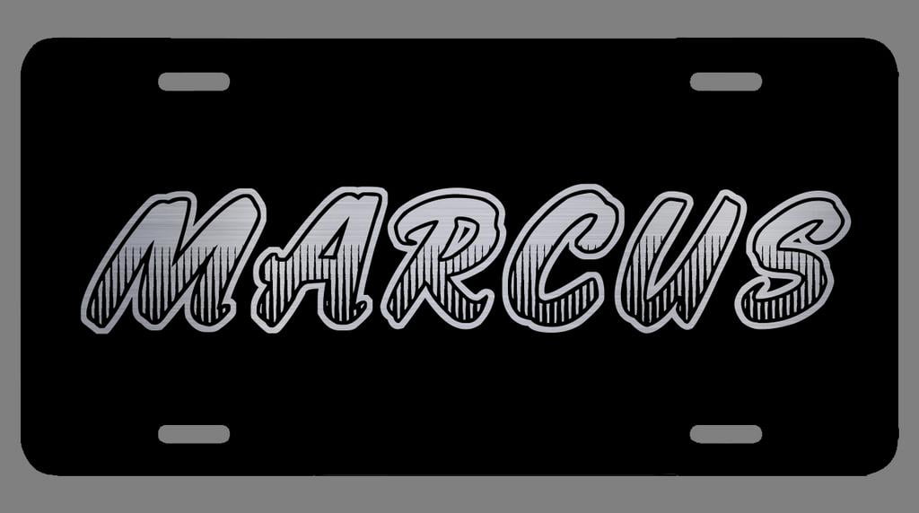Marcus Name Etched Style License Plate Tag Vanity Novelty Metal ...