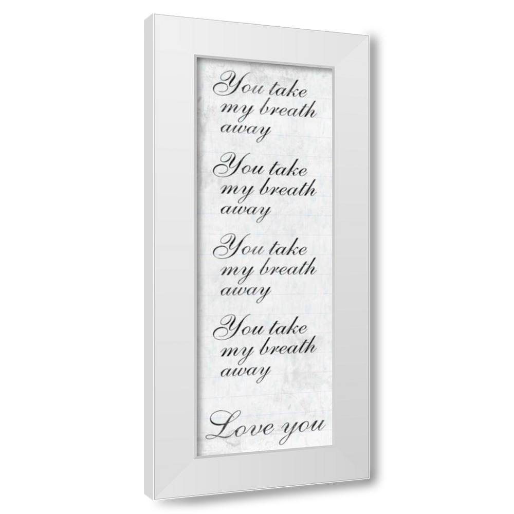 Marcus Prime 4x14 White Modern Wood Framed Wall Art Titled - Taken ...