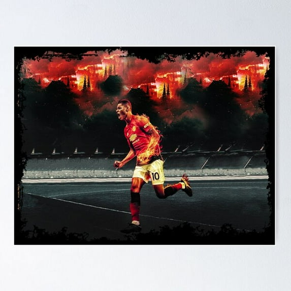 Marcus Rashford 8K Poster Wall Art, Modern Wall Decor For Living Room ...